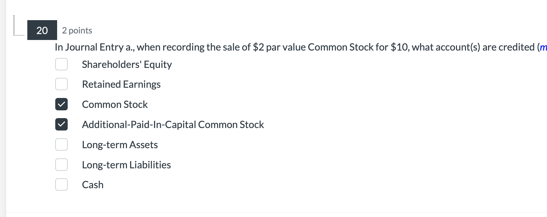 Solved Journal Entries - Part 1 of Stmt of Cash Flows a. | Chegg.com