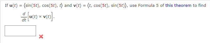 If u(t)= sin(5t),cos(5t),t and | Chegg.com