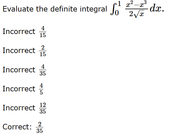 Solved Evaluate the definite integral | Chegg.com