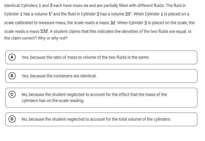 Solved Identical Cylinders 1 ﻿and \( \mathbf{2} \) ﻿each | Chegg.com