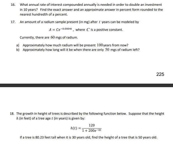 Solved 16. What annual rate of interest compounded annually | Chegg.com