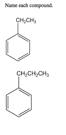 Solved Name each compound. CH2CH3 CH2CH2CH3 | Chegg.com