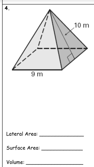 Solved Find the lateral area, surface area, and volume of | Chegg.com