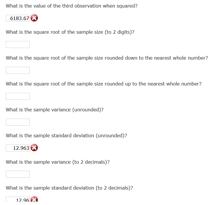 Solved What is the value of the third observation when | Chegg.com