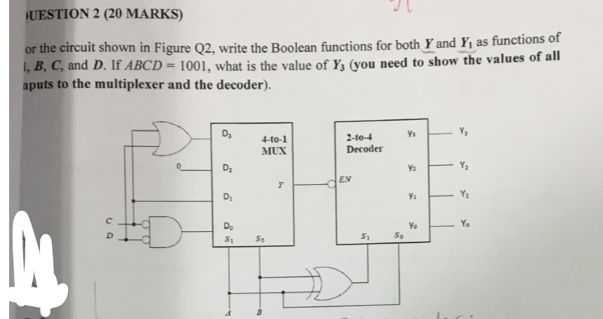 Solved QUESTION 2 (20 MARKS) or the circuit shown in Figure | Chegg.com