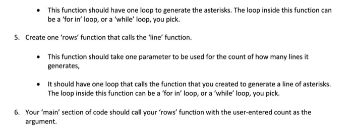Solved Develop a Python program that uses functions (and | Chegg.com