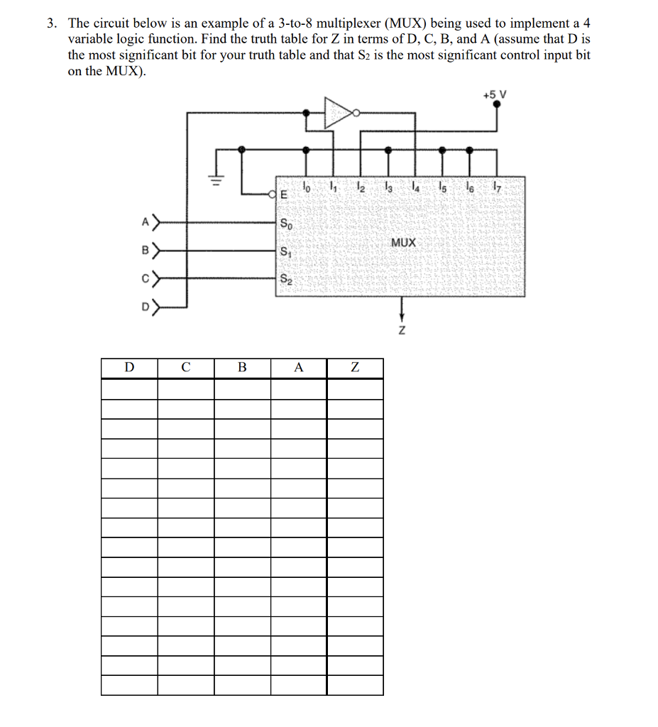 Solved 3. The circuit below is an example of a 3-to-8 | Chegg.com