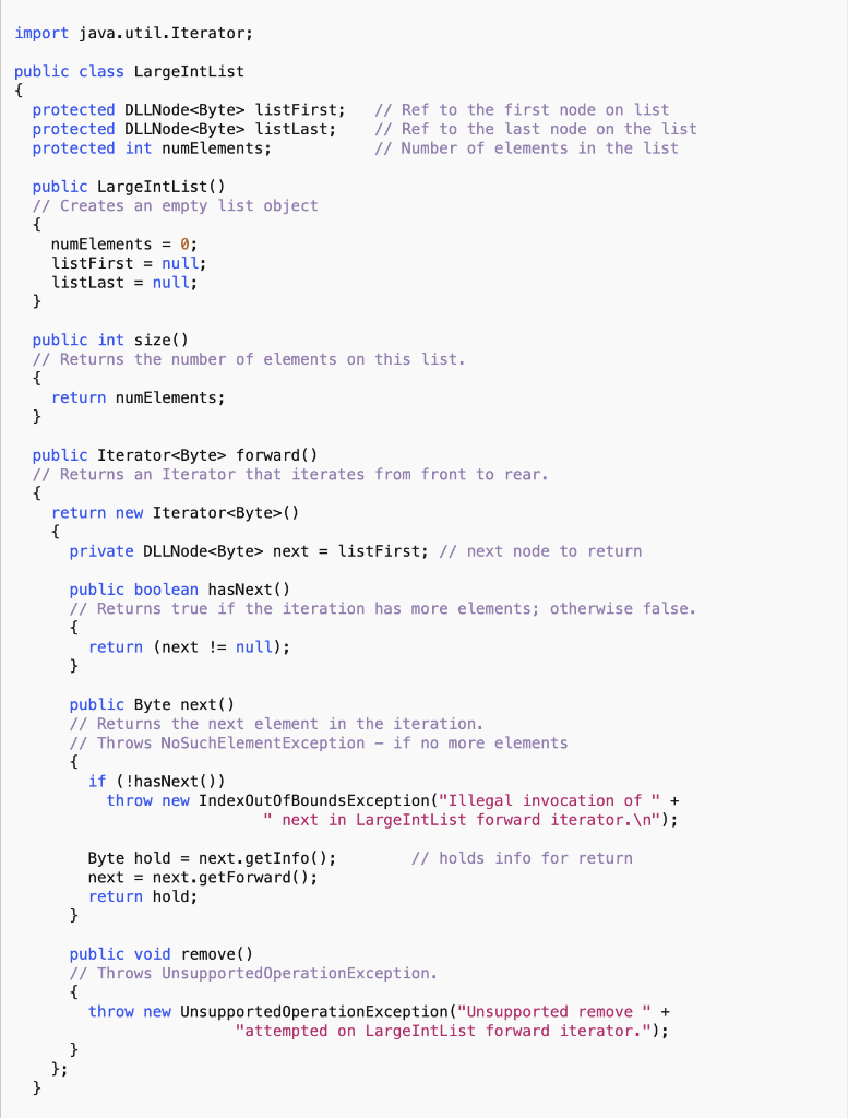 Solved Implement and test the multiply method of the | Chegg.com