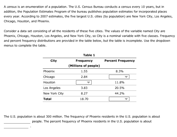 Solved 1 Summarizing Categorical Data Frequency