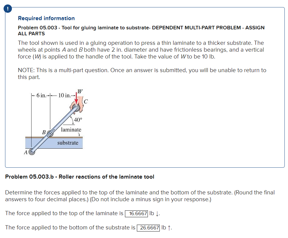 Solved Required information Problem 05.003 - Tool for gluing | Chegg.com