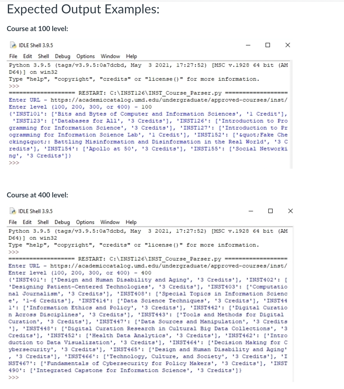 Solved Prompt Create a web scraper to harvest and display | Chegg.com