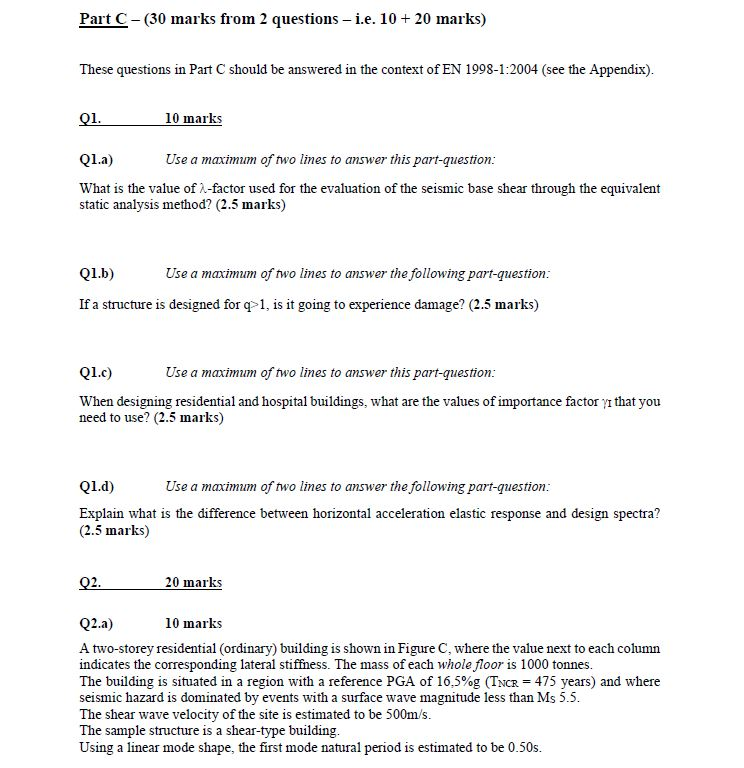 Solved Part C-(30 marks from 2 questions - i.e. 10 + 20 | Chegg.com Solved Part C-(30 marks from 2 questions - i.e. 10 + 20 | Chegg.com