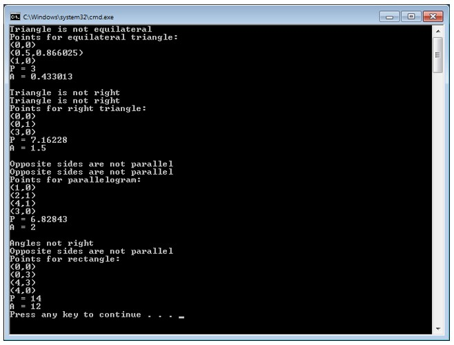 Solved 1. Create a base class Polygon from which several | Chegg.com
