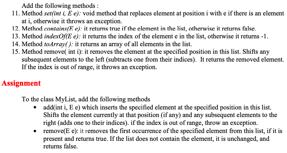 Ex 1: Create a class and call it “ArrayMethods”, and | Chegg.com