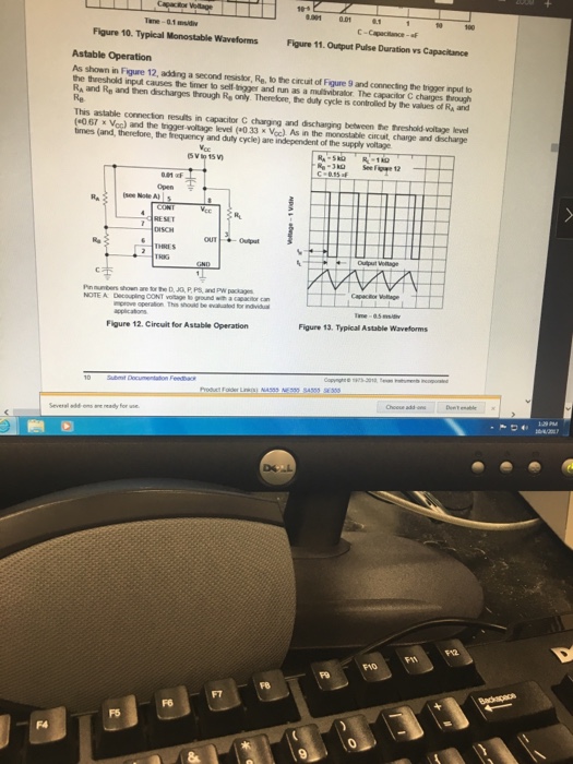 Solved ane-0.1 mldi Figure 10. Typical Monostable Waveforms | Chegg.com