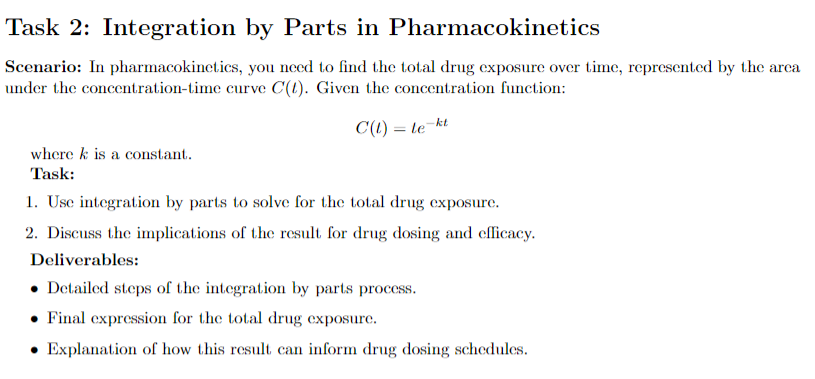 Solved Task 2: Integration by Parts in | Chegg.com