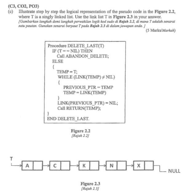 Solved (C3, CO2, PO3) (c) Illustrate step by step the | Chegg.com