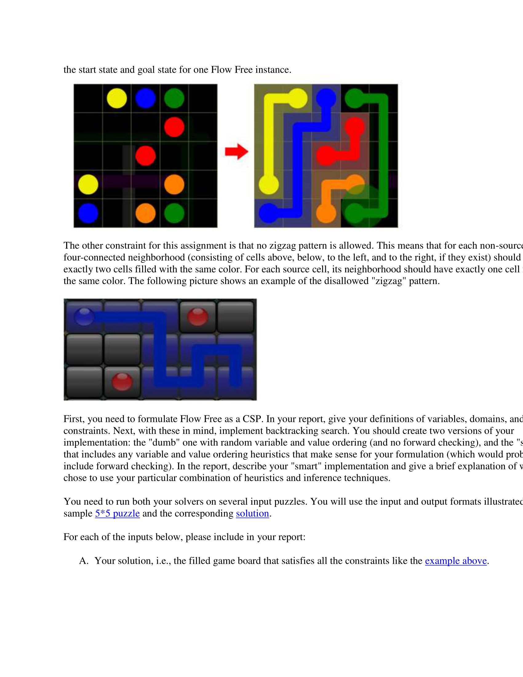 Solved Assignment 2: Constraint Satisfactio Problems and | Chegg.com