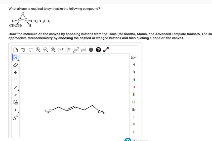 Solved What alkene is required to synthesize the following | Chegg.com