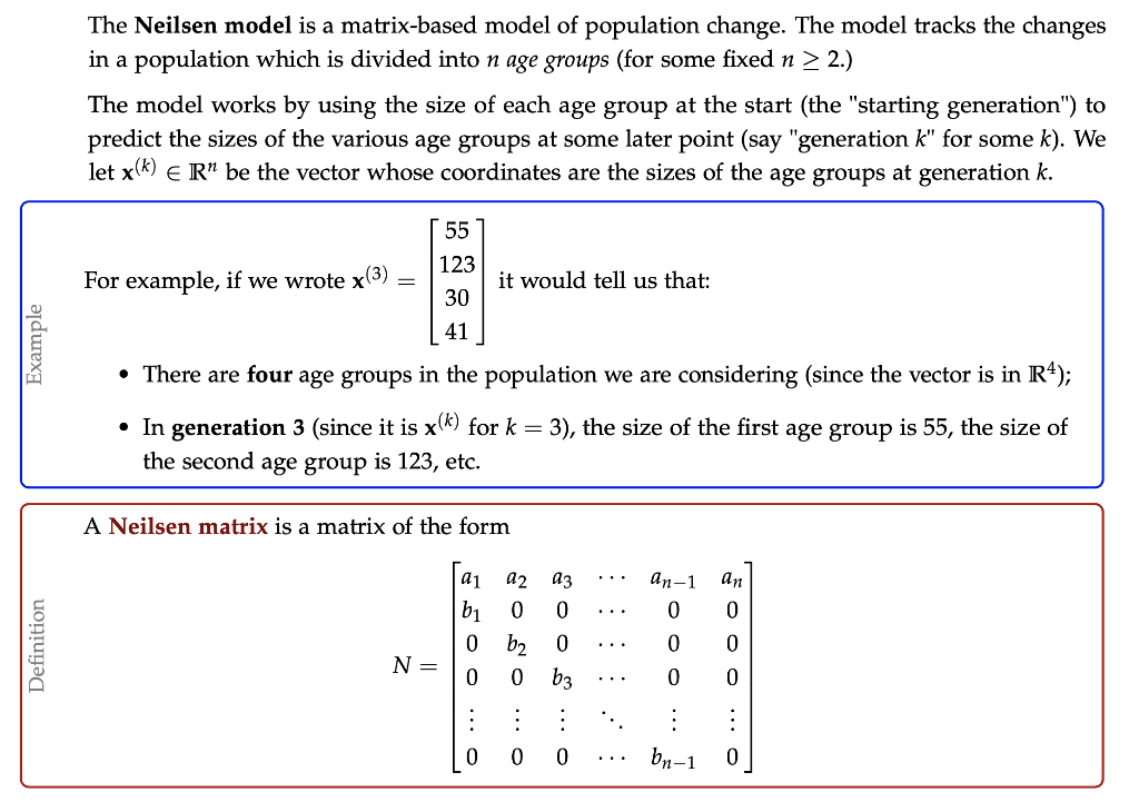 Solved The Neilsen model is a matrix-based model of | Chegg.com