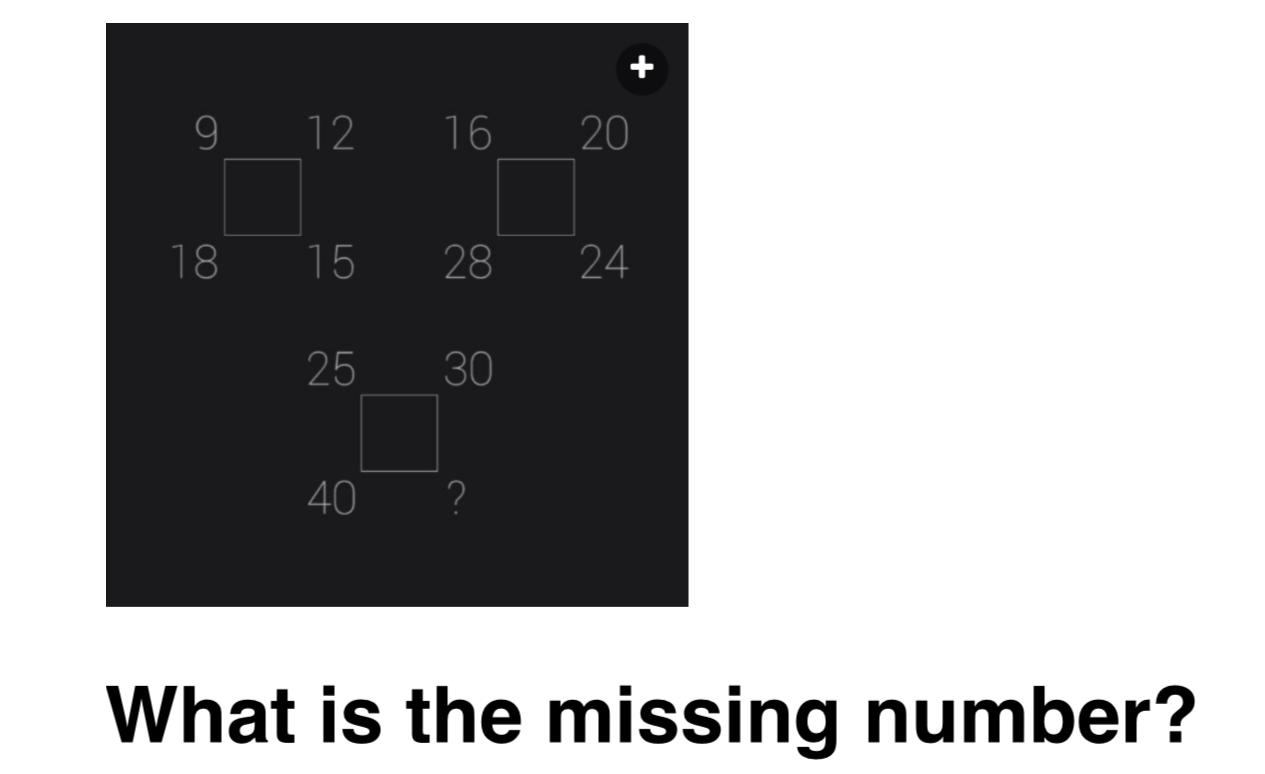 Solved What is the missing number? What is the missing | Chegg.com