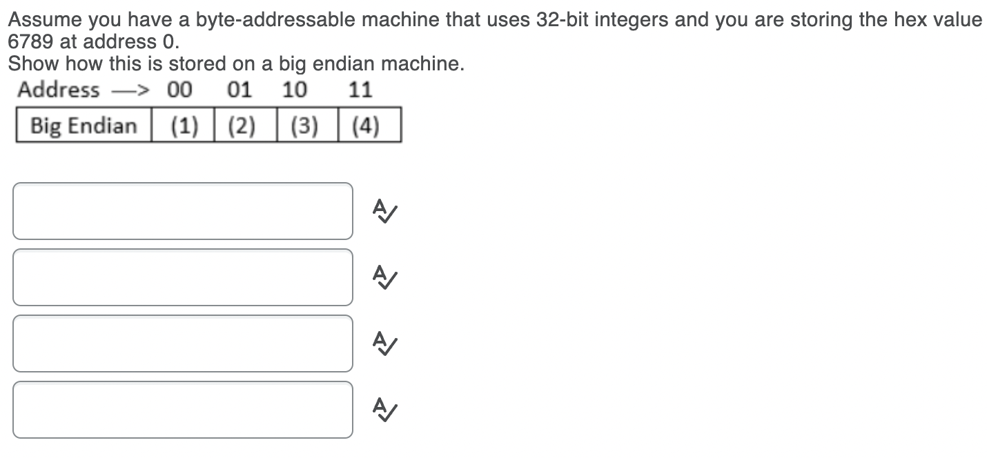 Solved Assume you have a byte-addressable machine that uses | Chegg.com