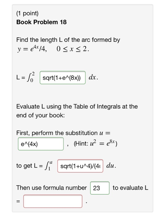Solved (1 point) Book Problem 9 Consider the curve defined | Chegg.com