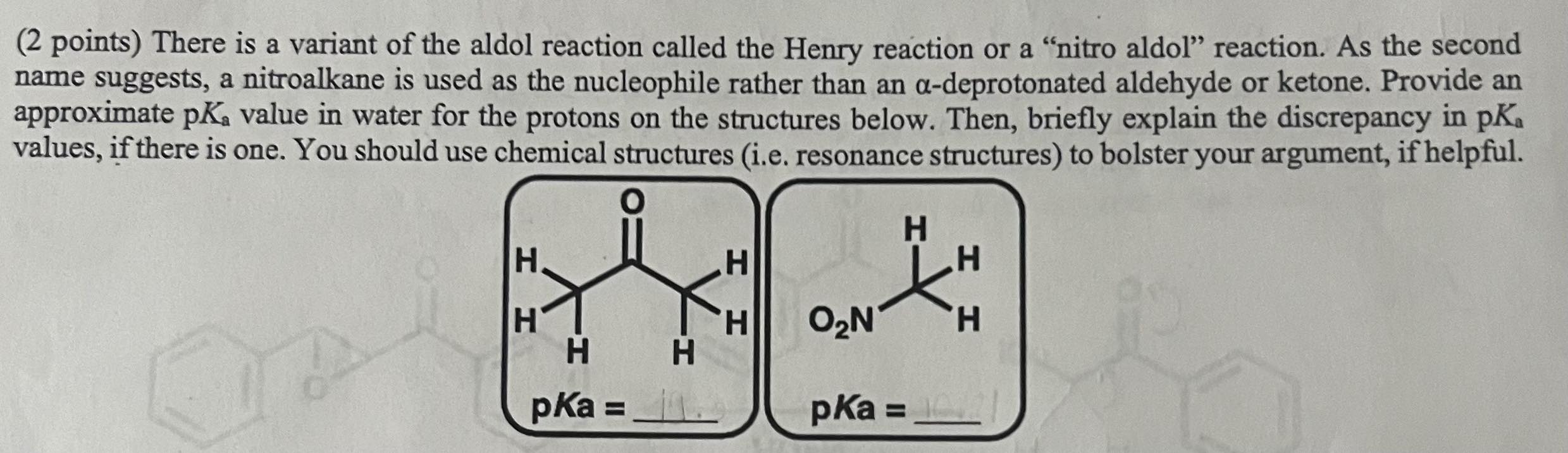 Solved ( 2 points) There is a variant of the aldol reaction | Chegg.com
