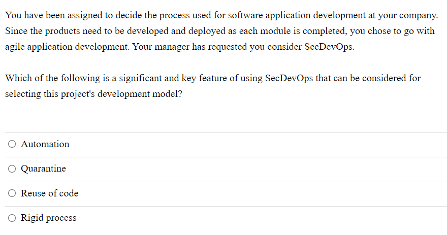 Solved You have been assigned to decide the process used for | Chegg.com