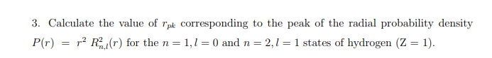 Solved 3. Calculate the value of rpk corresponding to the | Chegg.com