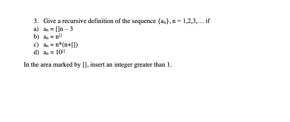 Solved DISCRETE MATH II. Please show clearly the way you | Chegg.com