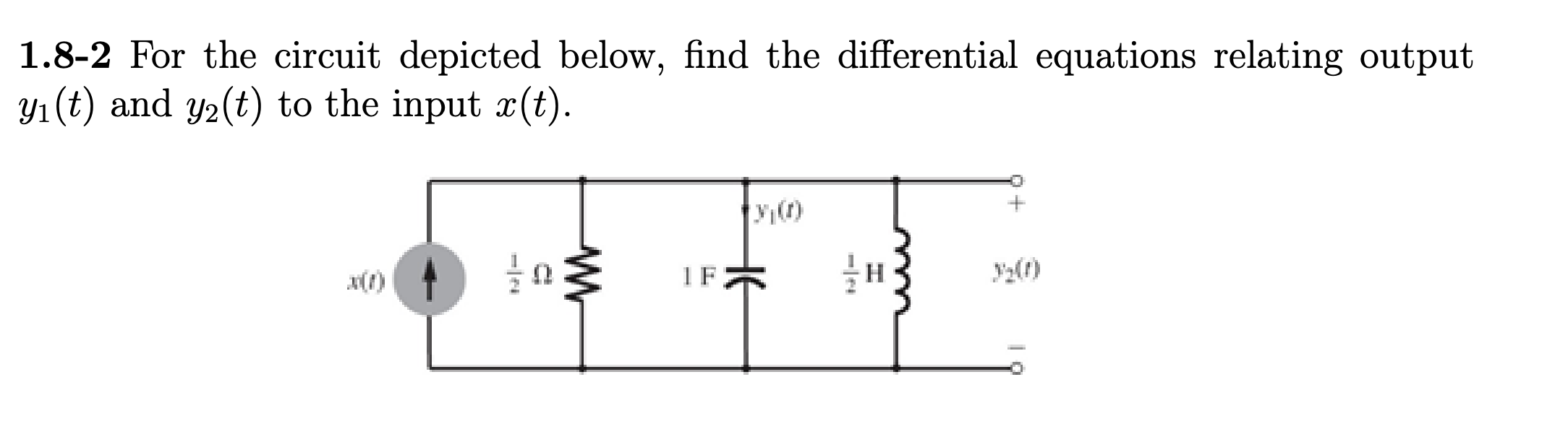 Solved 1.8-2 For the circuit depicted below, find the | Chegg.com