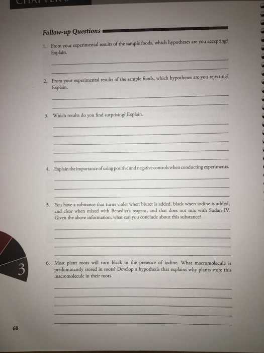 Solved Follow-up Questions 1. From your experimental results | Chegg.com