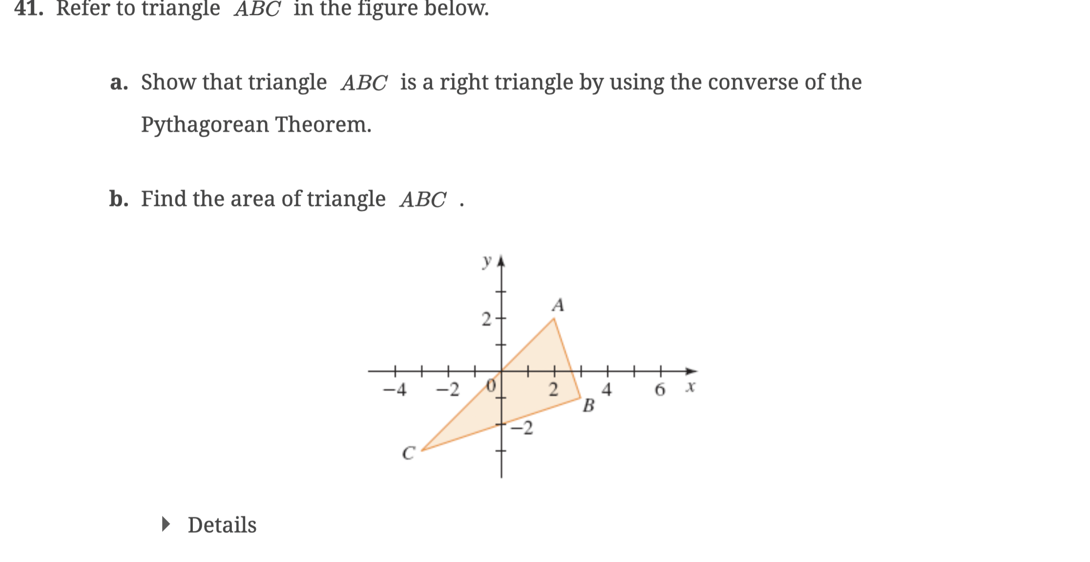 Solved Refer to triangle ABC in the figure below.a. ﻿Show | Chegg.com