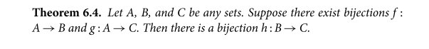 Solved 6.7. The function f(n) = 2n is a bijection from Z to | Chegg.com