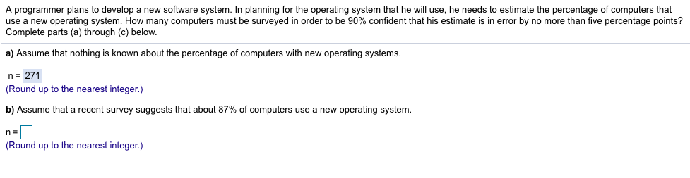 Solved A programmer plans to develop a new software system. | Chegg.com