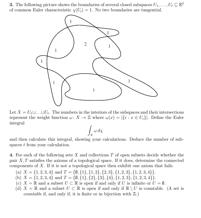 Solved 3. The following picture shows the boundaries of | Chegg.com