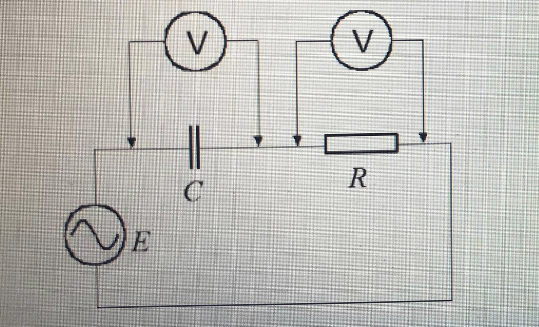 Solved With multimeters, the voltages (effective values) | Chegg.com