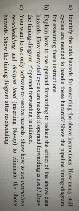 Solved Consider an instruction pipeline consisting of the | Chegg.com