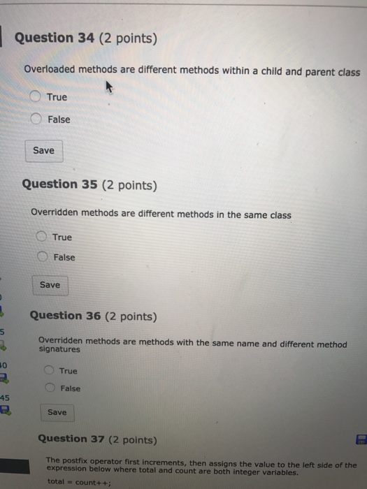 Solved Overloaded methods are different methods within a | Chegg.com