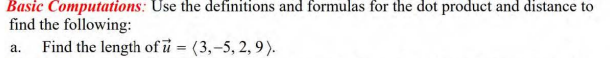 Solved Basic Computations. Use the definitions and formulas | Chegg.com