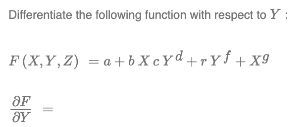 Solved Differentiate the following function with respect to | Chegg.com