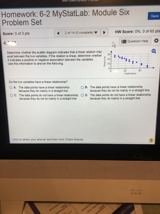 Solved Homework: 6-2 MyStatLab: Module Six Save Problem Set | Chegg.com