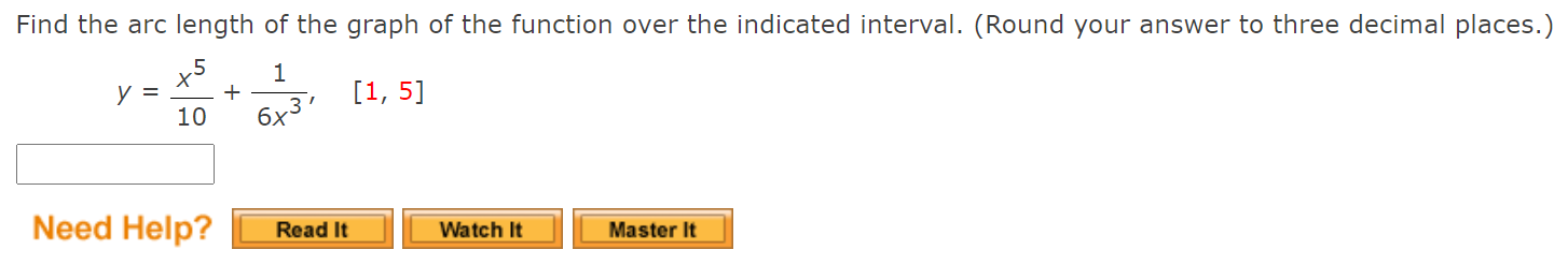 Solved Find the arc length of the graph of the function over | Chegg.com