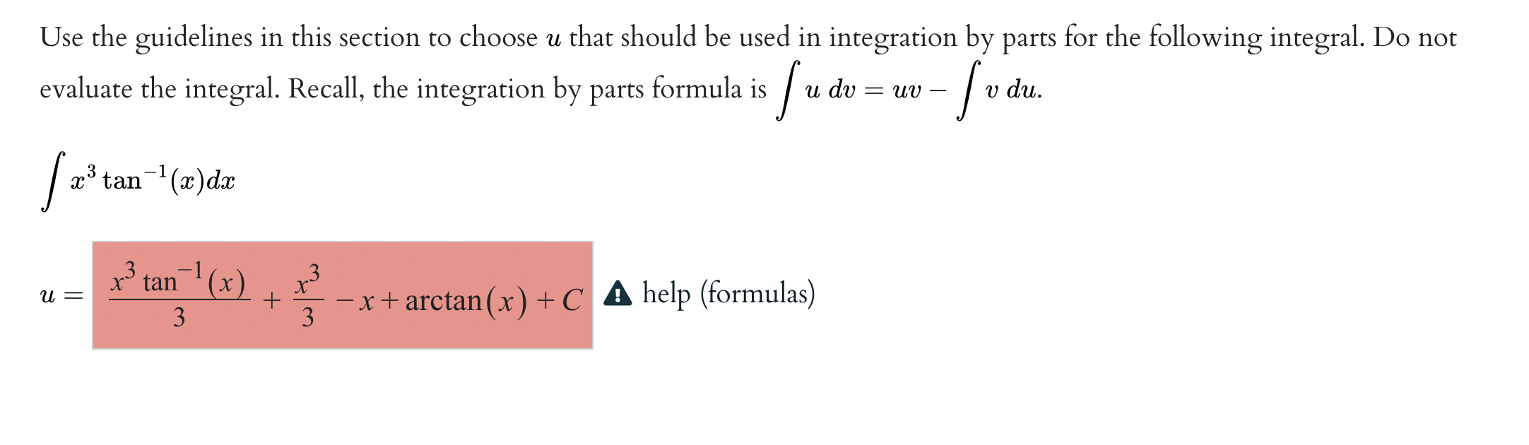 Solved Use the guidelines in this section to choose u that | Chegg.com