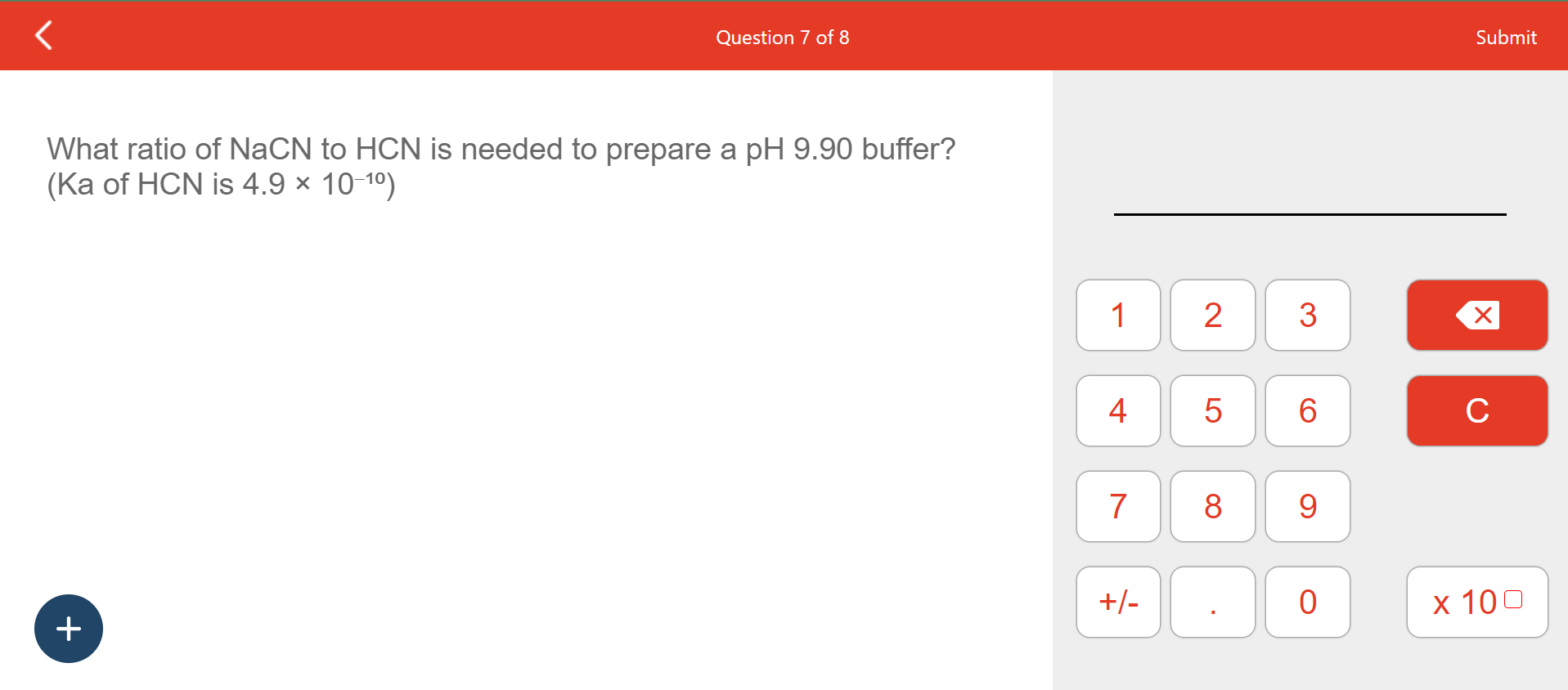 Solved What ratio of NaCN to HCN is needed to prepare a pH | Chegg.com