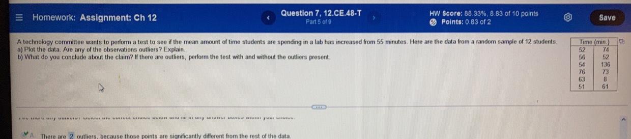 Solved Homework: Assignment: Ch 12 Question 7, 12.CE.48-T | Chegg.com