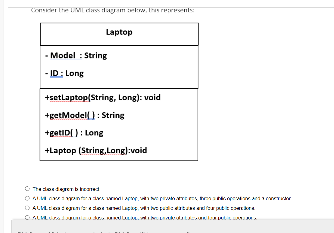 Solved Consider the UML class diagram below, this | Chegg.com