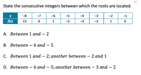 Solved State the consecutive integers between which the | Chegg.com