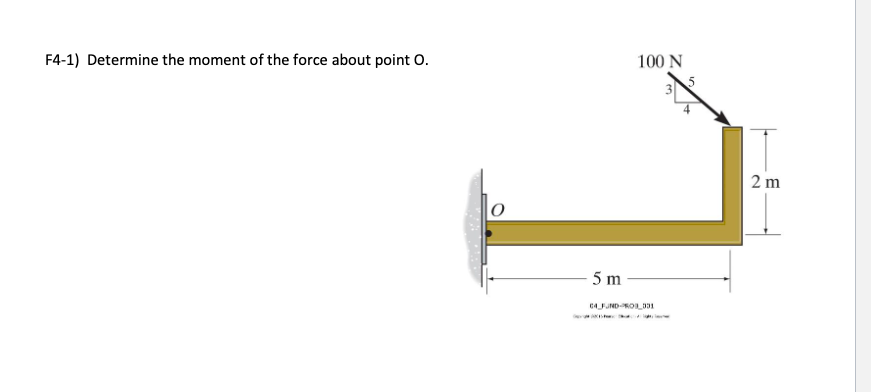 Solved F4-1) Determine the moment of the force about point | Chegg.com Solved F4-1) Determine the moment of the force about point | Chegg.com